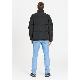 WEATHER REPORT Herren Steppjacke "Klippan", schwarz, Gr. M, unifarben, 100% Polyester, Jacken, mit wasserabweisender Membran und warmem Polster