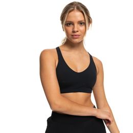 Roxy Damen Sporttop "Heart Into It", Gr. XL, grau, Obermaterial: 25% Elasthan, 75% Polyester., Tops