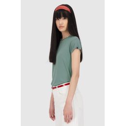 alife and kickin ALIFE & KICKIN Damen T-Shirt "Damen AriAK Kurzarmshirt, T-Shirt", schwarz, Gr. XXL, 95% Viskose, 5% Elasthan, Shirts