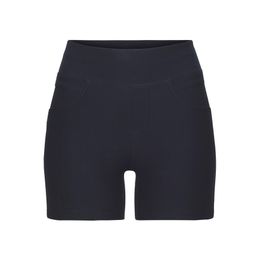 H.I.S. H.I.S Damen Shorts, Gr. 32, blau, Obermaterial: 70% Baumwolle, 25% Polyester, 5% Elasthan, unifarben, Basic, Hosen, im Schlupfhosen Style