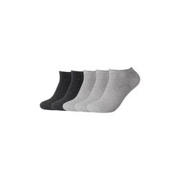 Camano Herren Sneakersocken "Sneakersocken 10er Pack", Gr. 43, grau, 80% Baumwolle, 17% Polyamid, 3% Elasthan, uni, Socken