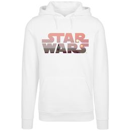 F4NT4STIC Herren Kapuzenpullover "Star Wars Tatooine Logo", wei&szlig;, Gr. XS, Obermaterial: 65% Baumwolle, 35% Polyester, Pullover, Print