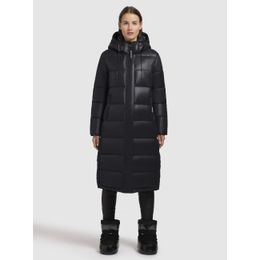 Khujo Damen Steppmantel "JULINA3 SATIN", schwarz, Gr. XL, unifarben, 100% Nylon, M&auml;ntel