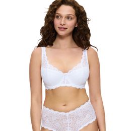 Triumph Damen Balconette-BH "Amourette", Gr. 80, weiß, Microtouch, Obermaterial: 49% Polyamid, 20% Elasthan, 18% Baumwolle, 13% Polyester, unifarben,