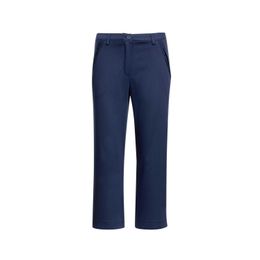 GOLDNER Damen 2-in-1-Hose "Kurzgr&ouml;&szlig;e Hose", blau, Gr. 20, Obermaterial: 97% Baumwolle CO. 3% Elasthan EL., Hosen