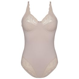 SuSa Damen Body "Body ohne Bügel Nizza", Gr. 80, beige, Obermaterial: 77% Baumwolle CO. 17% Polyamid PA. 6% Elasthan EL., Bodys
