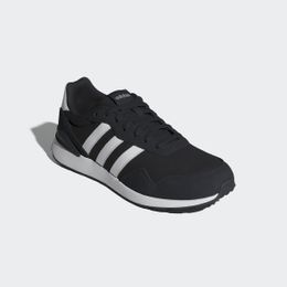 Herren Sneaker "RUN 60S 4.0", adidas Sportswear, Gr. 42,5, schwarz-weiß, Leder, Textil, Schuhe