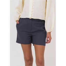 FRESHLIONS Damen Shorts "Amara", blau, Gr. M, unifarben, 100% Leinen, Hosen, im klassischen Design