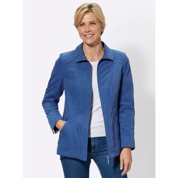 Casual Looks Damen Anorak, blau, Gr. 40, unifarben, 80% Polyester, 20% Polyamid, Jacken