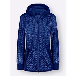 Inspirationen Damen Steppjacke, blau, Gr. 46, unifarben, 100% Polyester, Jacken