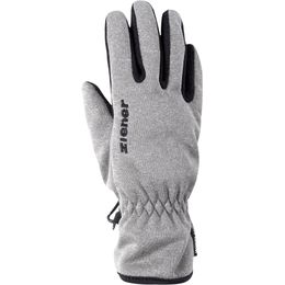 Ziener Kinder Multisporthandschuhe "LIMPORT-Z JUNIOR", grau, Gr. 7, Kunstfaser, Handschuhe, warm, winddicht, wasserabweisend, atmungsaktiv, elastisch
