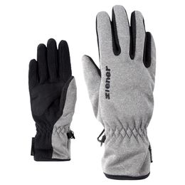 Ziener Kinder Multisporthandschuhe "LIMPORT-Z JUNIOR", grau, Gr. 4, Materialmix, Handschuhe, warm, winddicht, wasserabweisend, atmungsaktiv, elastisch
