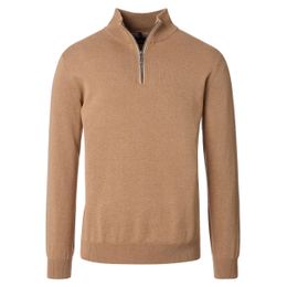 Casamoda Herren Troyer "Casamoda Stricktroyer uni", braun, Gr. L, 100% Baumwolle, Pullover