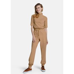Madeleine Mode MADELEINE Damen Jogger Pants "Hose Edle Joggpants", braun, Modern, Gr. 19, Obermaterial: 91% Polyester PES. 9% Elasthan EL., Hosen
