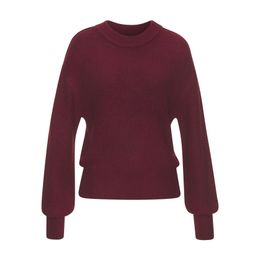 Lascana Damen Strickpullover, rot, Gr. 36, meliert, unifarben, Strick, Obermaterial: 65% Polyacryl, 32% Polyester, 3% Elasthan, Pullover, in