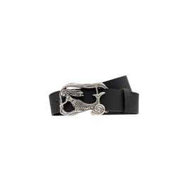 Damen Lederg&uuml;rtel, schwarz, Gr. 105, RETTUNGSRING G&Uuml;RTEL, B&uuml;ffelleder, G&uuml;rtel