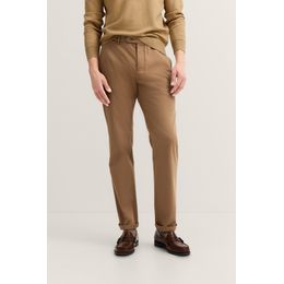 Bugatti Herren Chinohose "Modern Fit", braun, Gr. 32, unifarben, 89% Baumwolle, 7% Polyester, 4% Elasthan, Hosen, mit Luxury Power Stretch