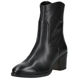 Marco Tozzi Damen Stiefelette "Marco Tozzi Stiefelette Leder", Gr. 39, schwarz, Leder, Schuhe