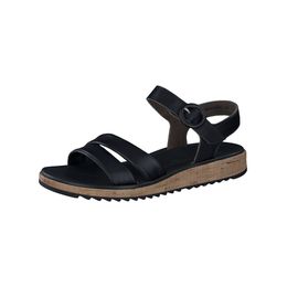 Paul Green Damen Riemchensandale "Paul Green Sandalen Glattleder", Gr. 38,5, schwarz, Glattleder, Schuhe