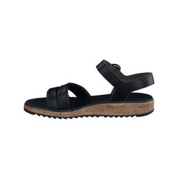 Paul Green Damen Riemchensandale "Paul Green Sandalen Glattleder", Gr. 38, schwarz, Glattleder, Schuhe