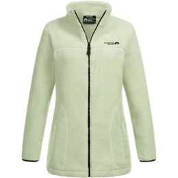 Arctic Seven Damen Fleecejacke "ASDiania", gr&uuml;n, Gr. S, Obermaterial: 100% Polyester, Innenseite: 100% Polyester, Jacken, Sherpa &Uuml;bergangsjacke