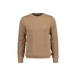Gant Herren Sweater "Strickpullover COTTON PIQUE C-NECK", beige, Gr. XL, Obermaterial: 100% Baumwolle CO., Sweatshirts