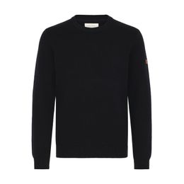 Blend Herren Strickfleece-Pullover "Strickpullover BHFintano", schwarz, Gr. XXL, Obermaterial: 70% Baumwolle CO recyc.. 30% Polyester Pol. recyc..,