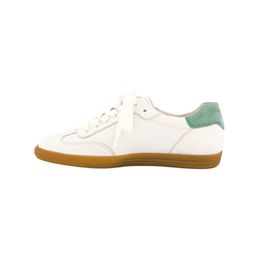 Paul Green Damen Sneaker "Paul Green Sneaker Leder", Gr. 37,5wei&szlig;, gr&uuml;n, Leder, Schuhe