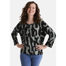 STOOKER WOMEN Damen 3/4-Arm-Shirt "CARLY T-Shirt 3/4-Arm", gr&uuml;n, Gr. L, Jersey, 96% Polyester, 4% Elasthan, Shirts, Loose Fit Shirt Rundhals 3/4 Arm