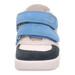 Superfit Kinder Klettschuh "SUPIES WMS: mittel", Gr. 23, blau, Nappaleder, Polyester, Veloursleder, Schuhe, Sneaker, Freizeitschuh im Retro Look,