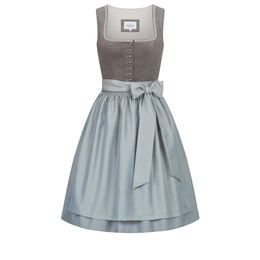 N&uuml;bler N&Uuml;BLER Damen Dirndl "Dirndl mini Fabienne", grau, Gr. 42, Obermaterial: 100% Polyamid PA., Kleider