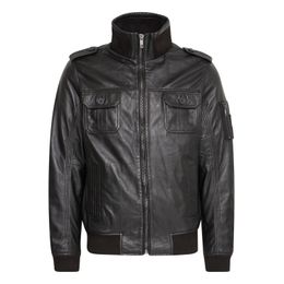 !Solid SOLID Herren Lederjacke "Lederjacke SDFamash", schwarz, Gr. XXXL, Obermaterial: 100% Schafsleder sheepskin., Jacken