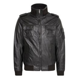 !Solid SOLID Herren Lederjacke "Lederjacke SDFamash", schwarz, Gr. M, Obermaterial: 100% Schafsleder sheepskin., Jacken