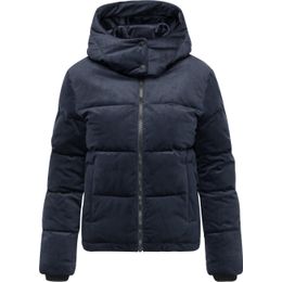 Ragwear Damen Steppjacke "Roobie Velvet YOUMODO", blau, Gr. M, Obermaterial: 100% Polyester. Wattierung: 100% Polyester. &Auml;rmelfutter: 100% Polyester,