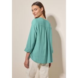 Cecil Damen Shirtbluse, gr&uuml;n, Gr. M, unifarben, Stoff, 100% Viskose, Blusen, aus softer Viskose