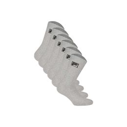 Fila Herren Kurzsocken "Socken 6er Pack", Gr. 39, grau, Obermaterial: 70% Baumwolle CO. 29% Polyester PES. 1% Elasthan EL., Socken