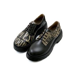 DOGO Damen Ballerina "Brooklyn Expression Damen Halbschuhe", Gr. 36, schwarz, Lederimitat, Schuhe, Handgefertigt