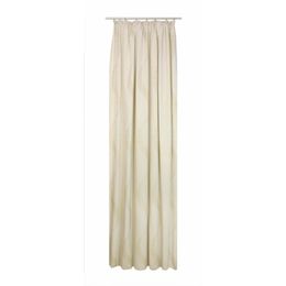 Vorhang WIRTH, B:132cm H:180cm, beige, Jacquard, Obermaterial: 75% Polyester, 25% Baumwolle, Wohnzimmer, Gardinen, "Lupara"
