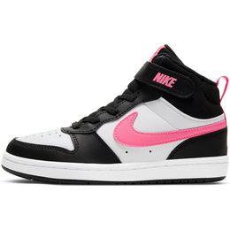 Nike Sportswear M&auml;dchen Sneaker "COURT BOROUGH MID 2 (PSV)", Gr. 34, schwarz, Leder, Synthetik, Schuhe, Design auf den Spuren des Air Force 1, f&uuml;r