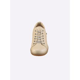 Andrea Conti Damen Schn&uuml;rschuh, Gr. 35, beige, Glattleder, Leder, Rindsleder, Schuhe