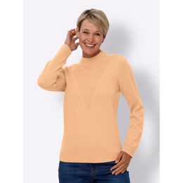 Classic Basics Damen Stehkragenpullover "Stehkragen-Pullover", rot, Gr. 38, unifarben, 100% Polyacryl, Pullover