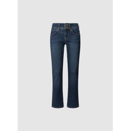 Pepe Jeans Damen Slim-fit-Jeans "SLIM JEANS LW", blau, Gr. 27, Denim/Jeans, Obermaterial: 83% Baumwolle, 12% Viskose, 4% Elastomultiester, 1%