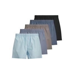 Jack & Jones JACK & JONES Herren Boxershorts "JACMILANO WOVEN BOXERS 5 PACK NOOS", Gr. S, schwarz, Jersey, Obermaterial: 100% Baumwolle, unifarben, Unterhosen