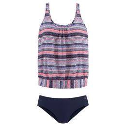s.Oliver Damen Oversize-Tankini, bunt, Gr. 44, bedruckt, Polyamid, Bikini-Sets, mit sch&ouml;nem Bord&uuml;rendruck
