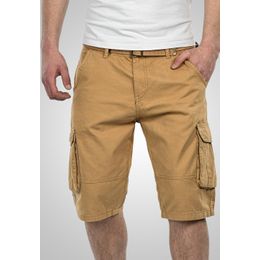 Herren Cargoshorts "ASNico", beige, Gr. 40, Alessandro Salvarini, Obermaterial: 100% Baumwolle, Hosen, inklusive passendem Gürtel