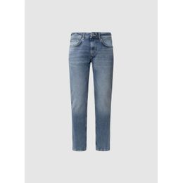 Pepe Jeans Herren Straight-Jeans "STRAIGHT JEANS", blau, Gr. 32, Denim/Jeans, Obermaterial: 99% Baumwolle, 1% Elasthan, Jeans, mit geradem Bein