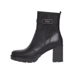 Nero Giardini Damen High-Heel-Stiefelette "Nero Giardini Stiefelette Leder", Gr. 39, schwarz, Leder, Schuhe