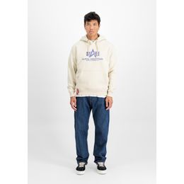 Herren Hoodie "Basic Hoodie BL", wei&szlig;, Gr. XXL, Alpha Industries, Obermaterial: 80% Baumwolle, 20% Polyester, Sweatshirts