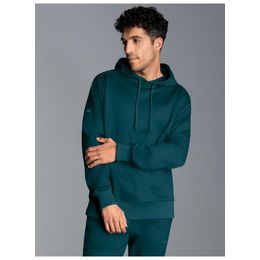 TRIGEMA Herren Kapuzensweatshirt "TRIGEMA Hoodie aus Sweatqualit&auml;t", blau, Gr. L, 70% Baumwolle, 30% Polyester, Sweatshirts