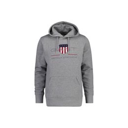 Gant Herren Sweatshirt "Sweatshirt REGULAR ARCHIVE SHIELD HOODIE", grau, Gr. XXXL, Obermaterial: 78% Baumwolle CO. 22% Polyester PES., Sweatshirts